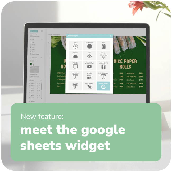 Meet the Google Sheets Widget 👋